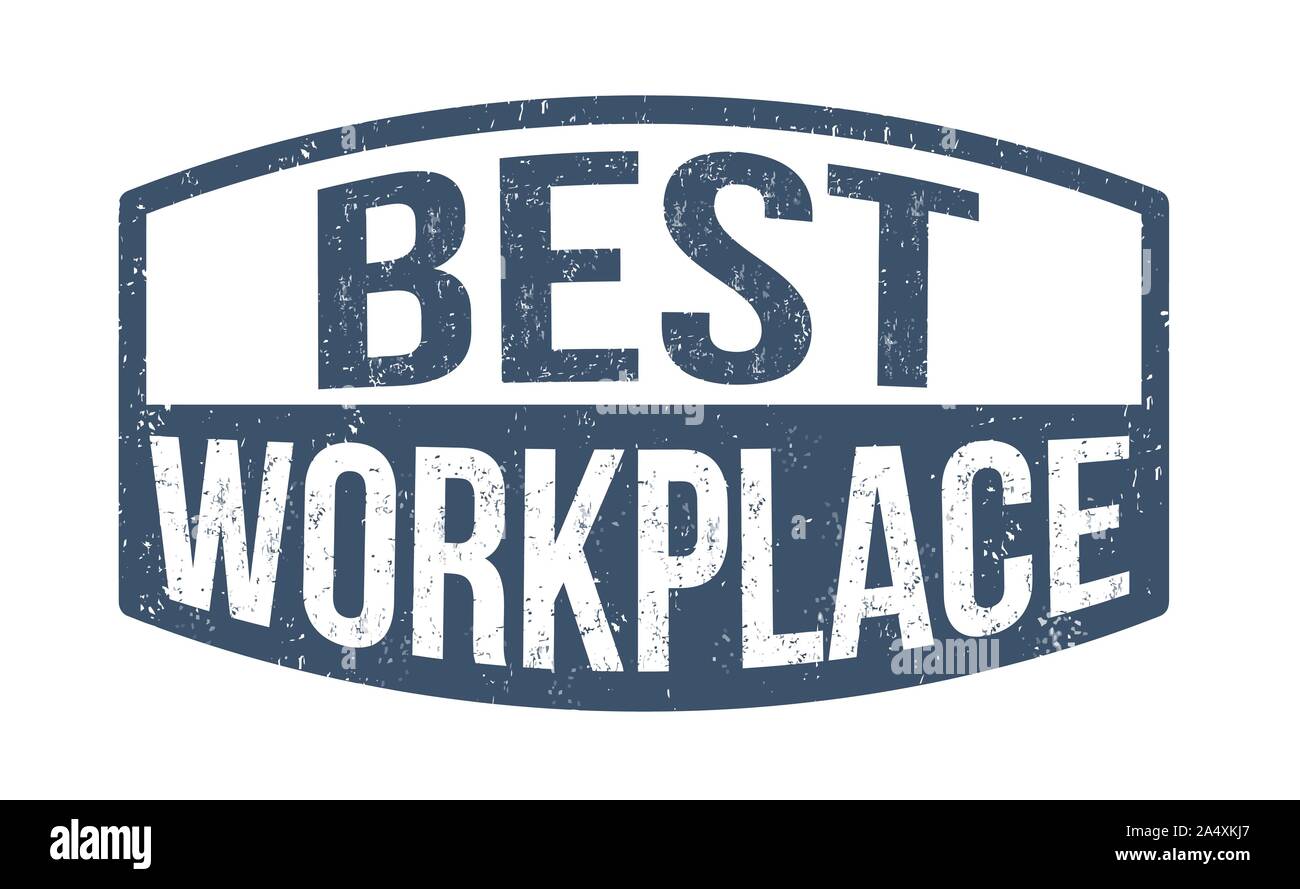 Best workplace sign or stamp on white background, vector illustration ...