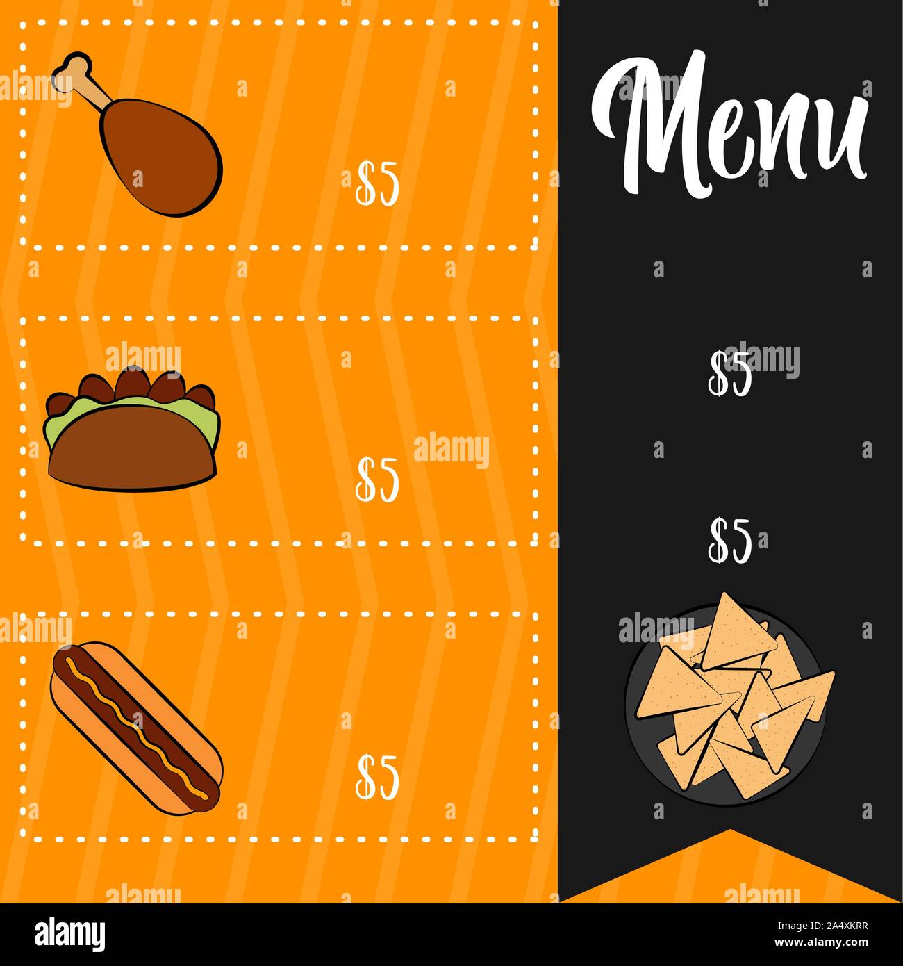 Food menu. Restaurant menu design - Vector illustration Stock Vector ...