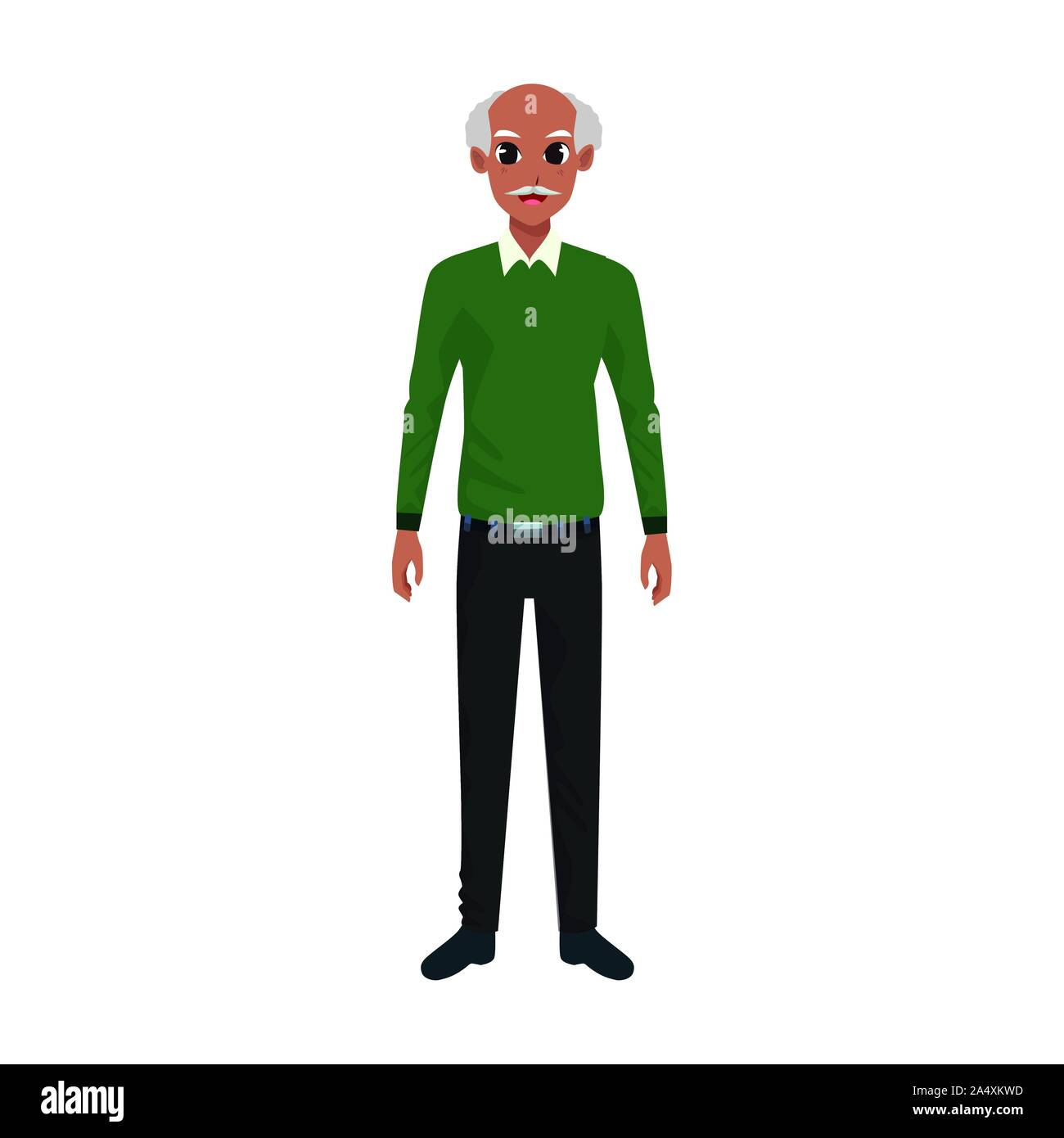 Senior gentleman standing in Stock Vector Images - Alamy