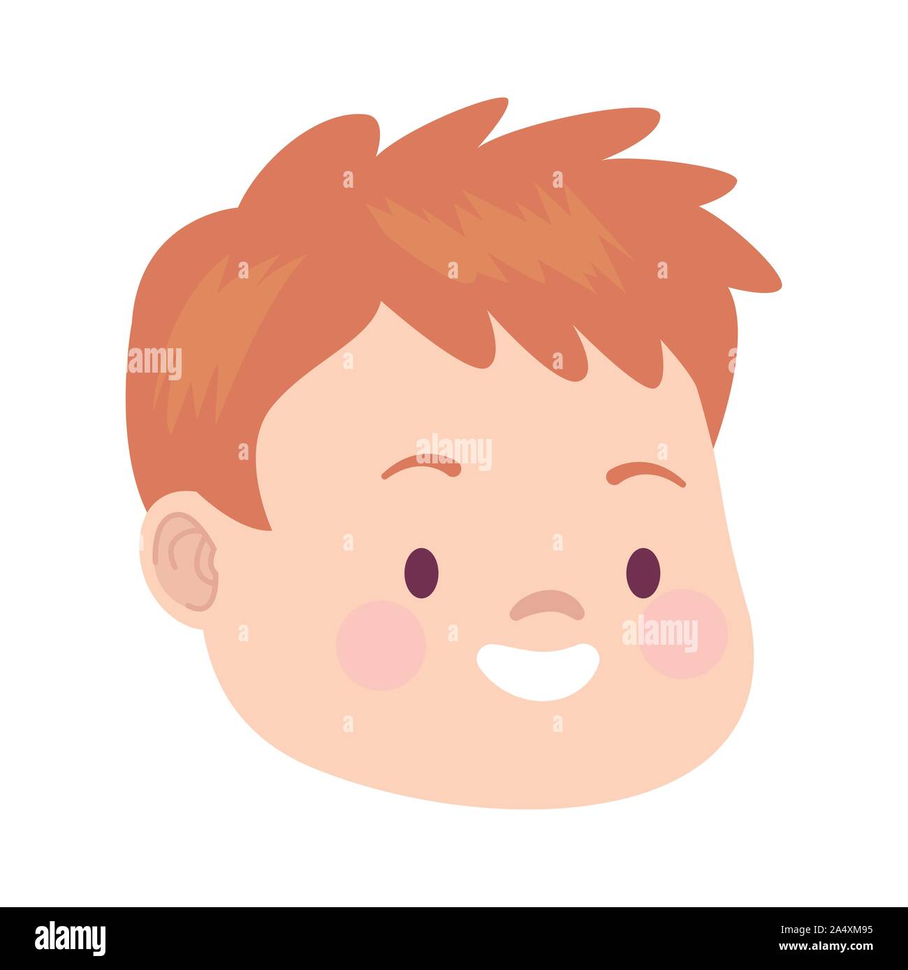 cartoon boy laughing icon, flat design Stock Vector Image & Art - Alamy