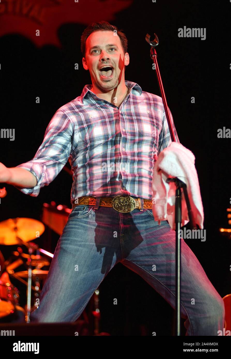 Hiawassee, GA, USA. 16th Oct, 2019. Justin Terry on stage for Gary ...