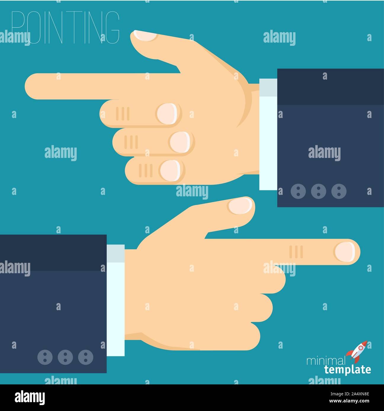 Hand pointing target icon hi-res stock photography and images - Alamy