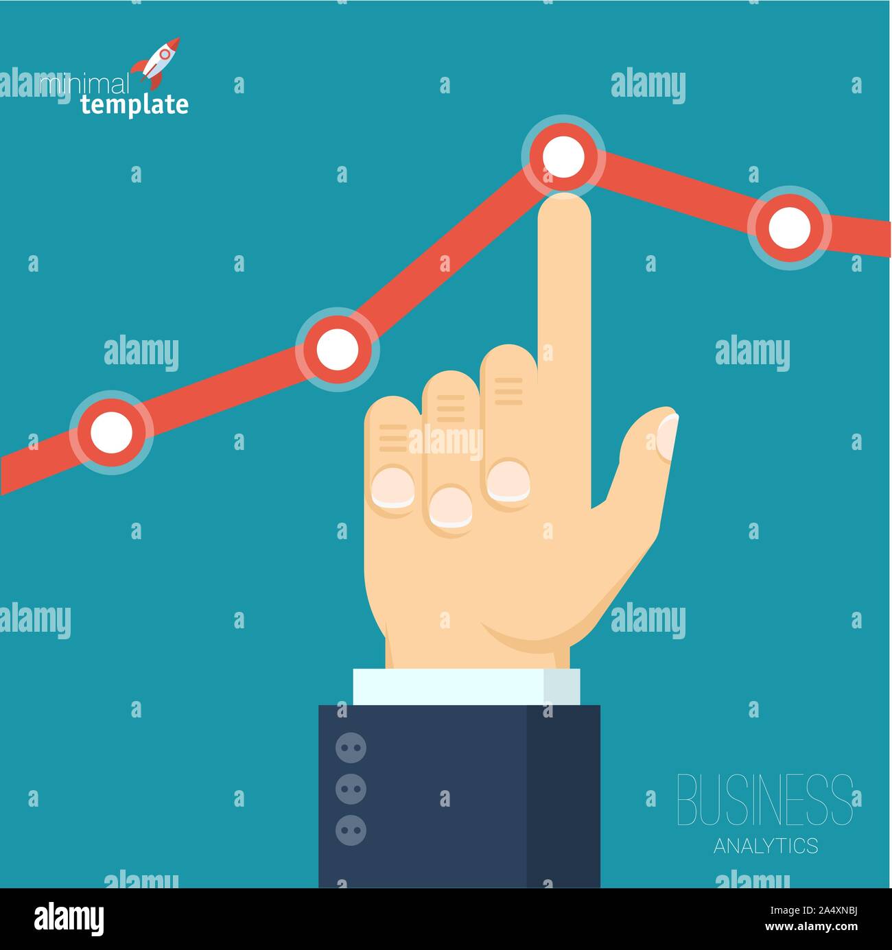 Increasing business graph Stock Vector Image & Art - Alamy