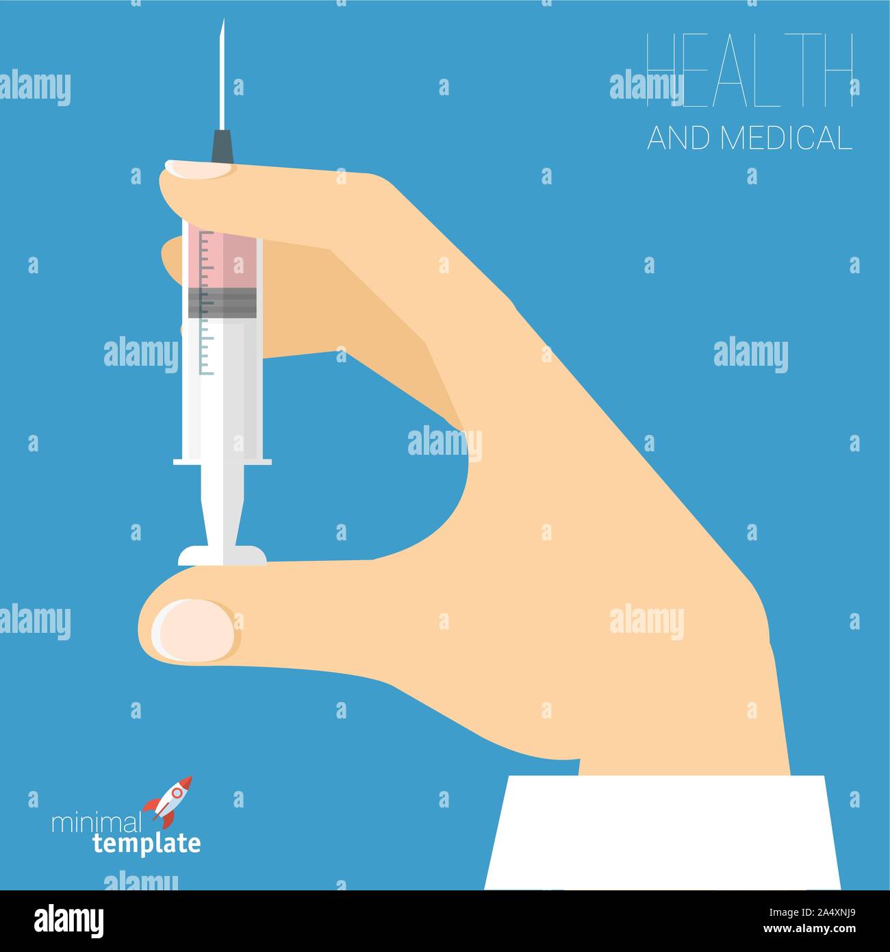 Doctor holding in hand medical Stock Vector Images - Alamy
