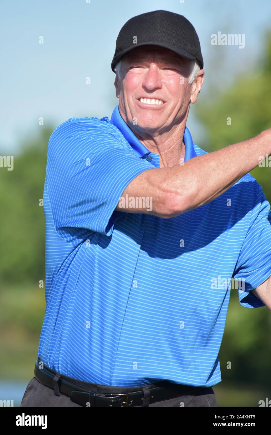 Happy golfer hi-res stock photography and images - Alamy