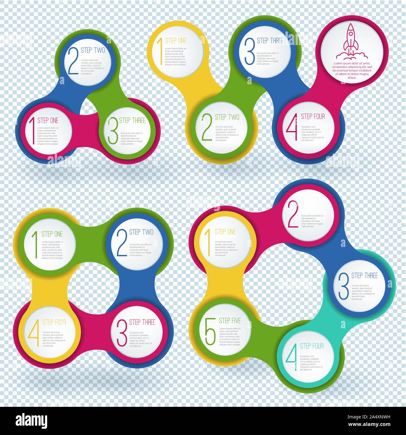 Vector infographics step by step template Stock Vector Image & Art - Alamy