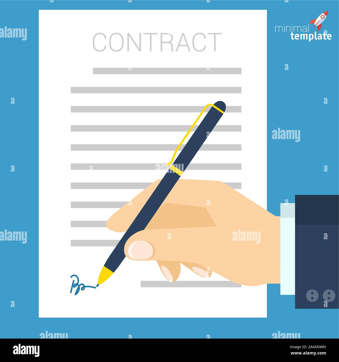 Document signing vector icon Stock Vector Image & Art - Alamy