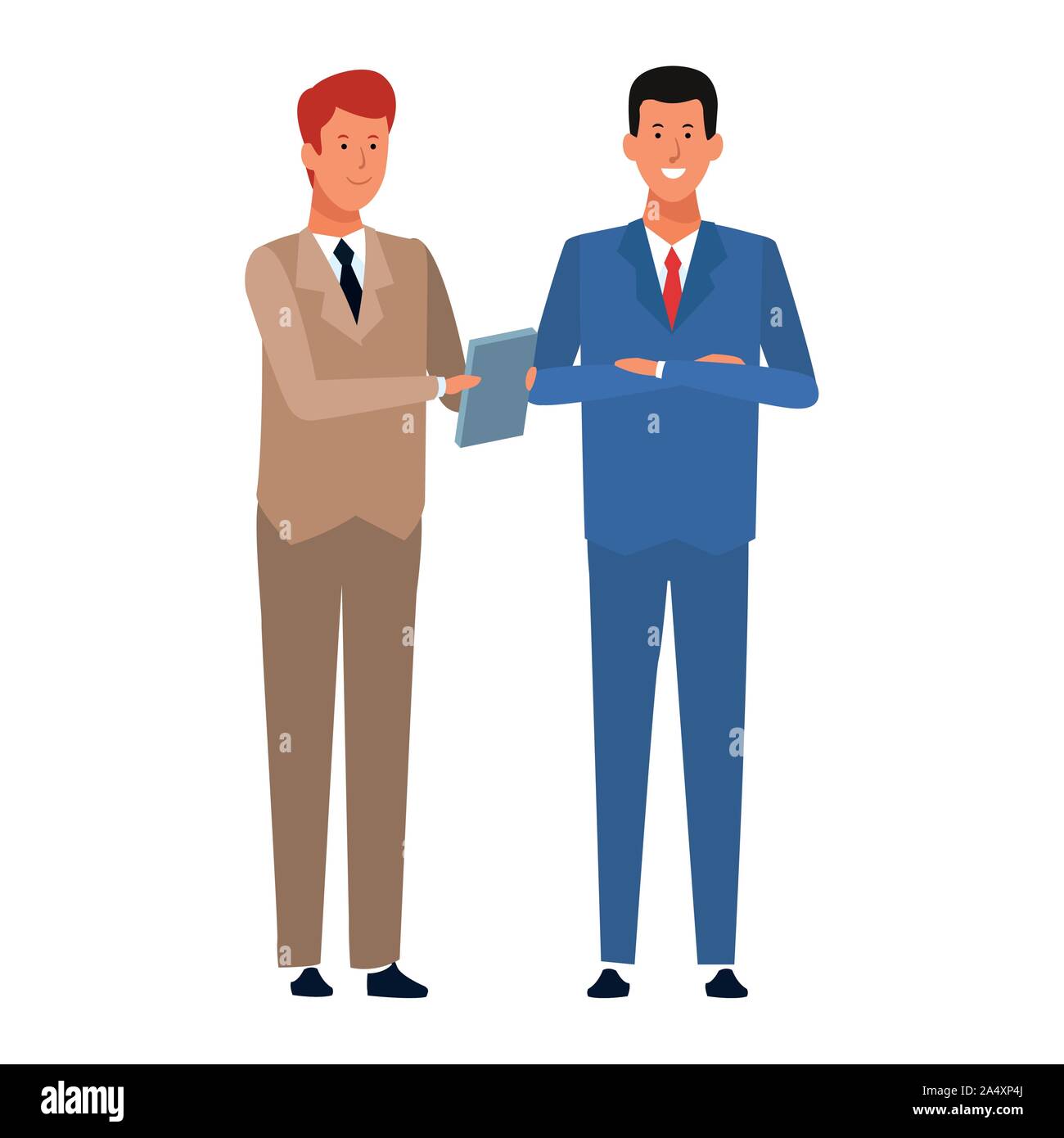 cartoon business men standing icon Stock Vector Image & Art - Alamy