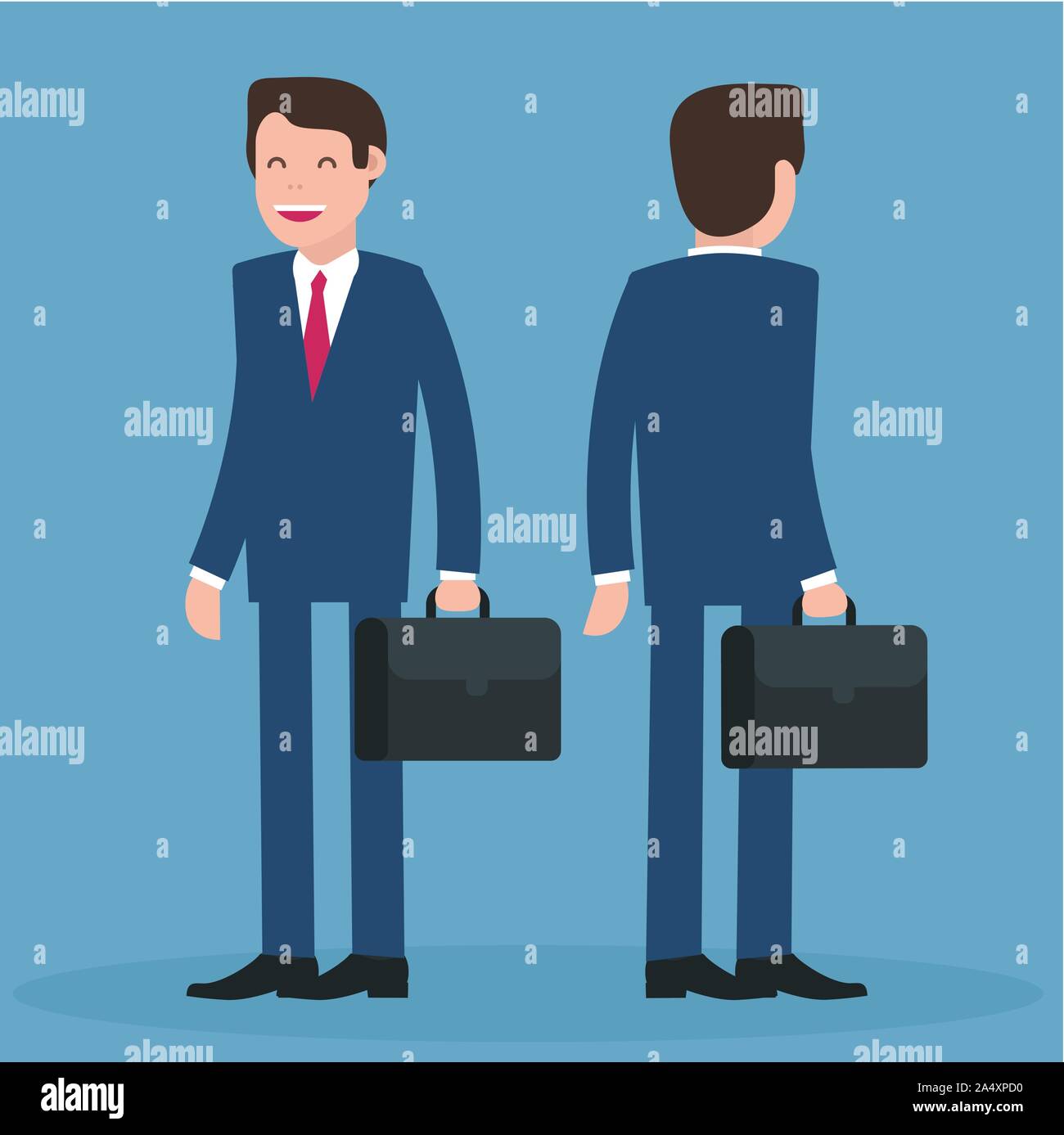 Cartoon young businessmen Stock Vector Image & Art - Alamy