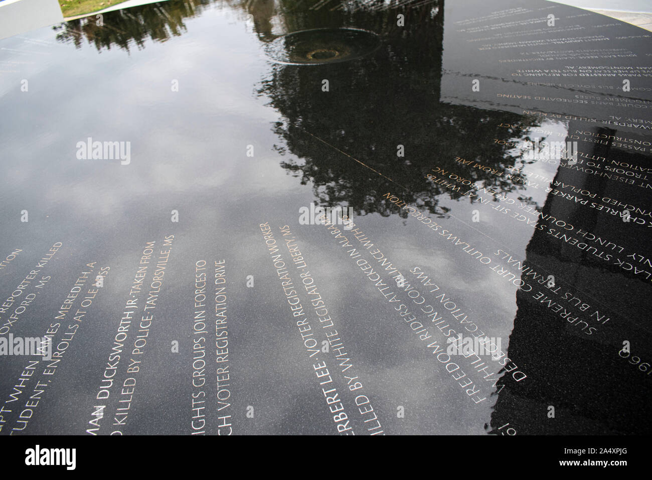 The Civil Rights Memorial in Montgomery, AL is a memorial to 41 people ...