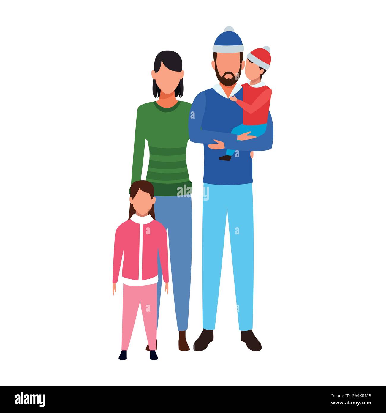 Family relationship avatar generation design hi-res stock photography ...