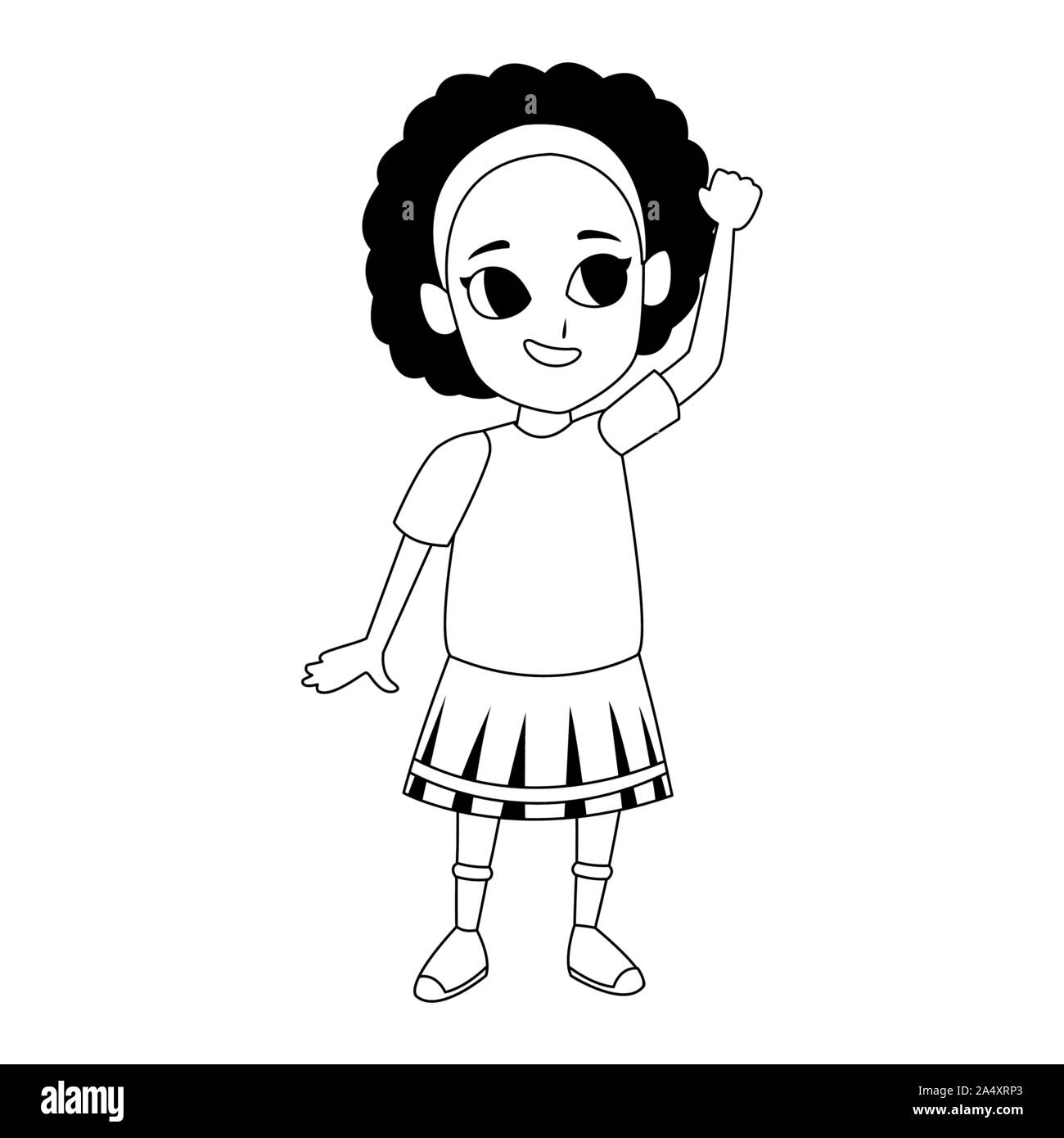 cartoon little girl standing icon Stock Vector Image & Art - Alamy