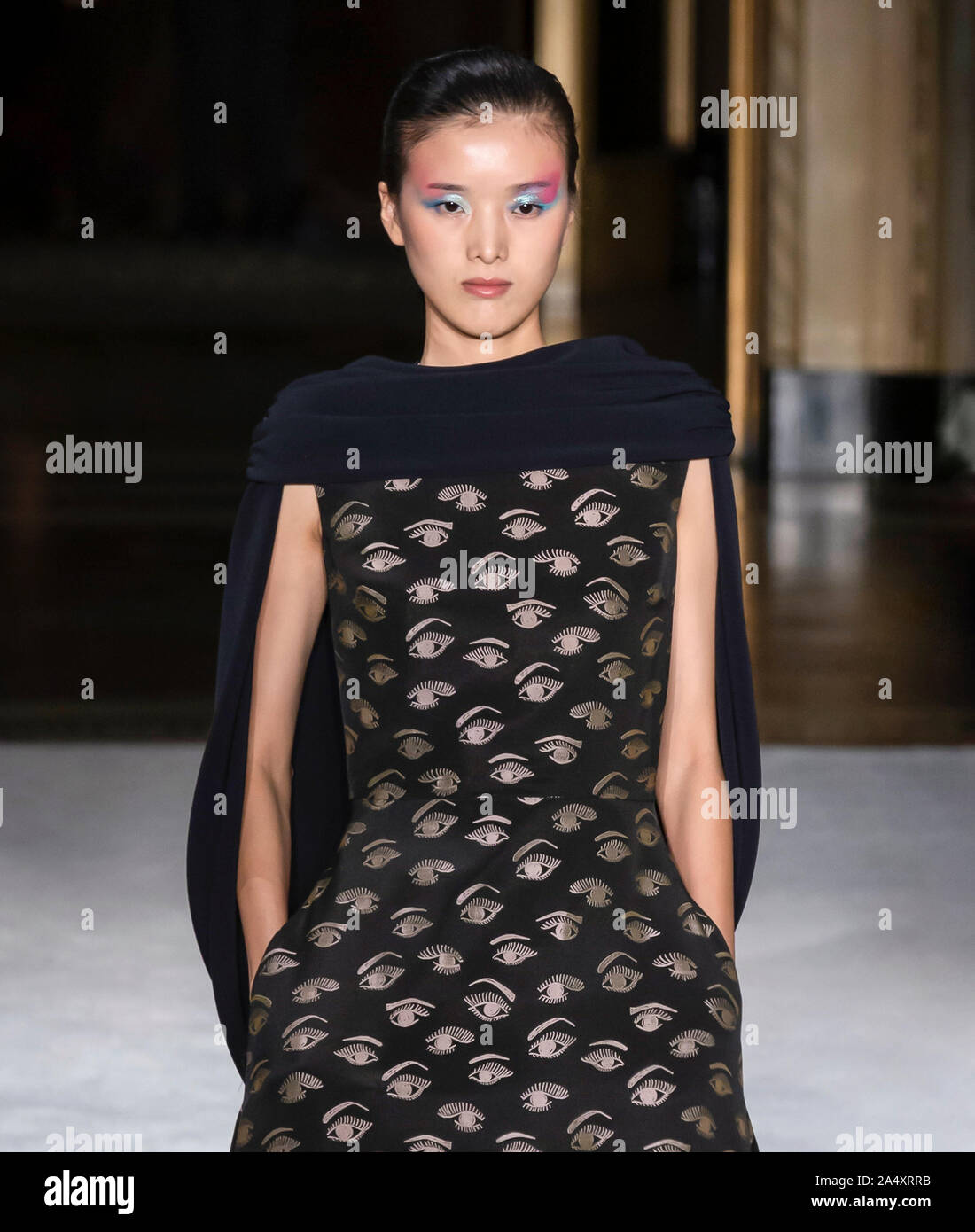 New York, NY - Sept 07, 2019: Hui Hui Ma walks the runway at the ...