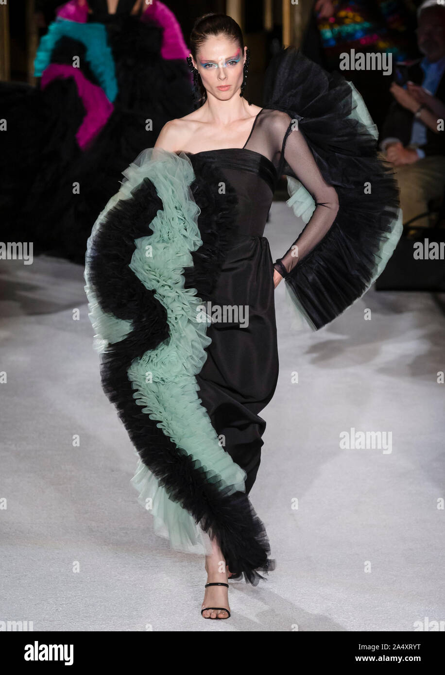 New York, NY - Sept 07, 2019: Coco Rocha walks the runway at the ...