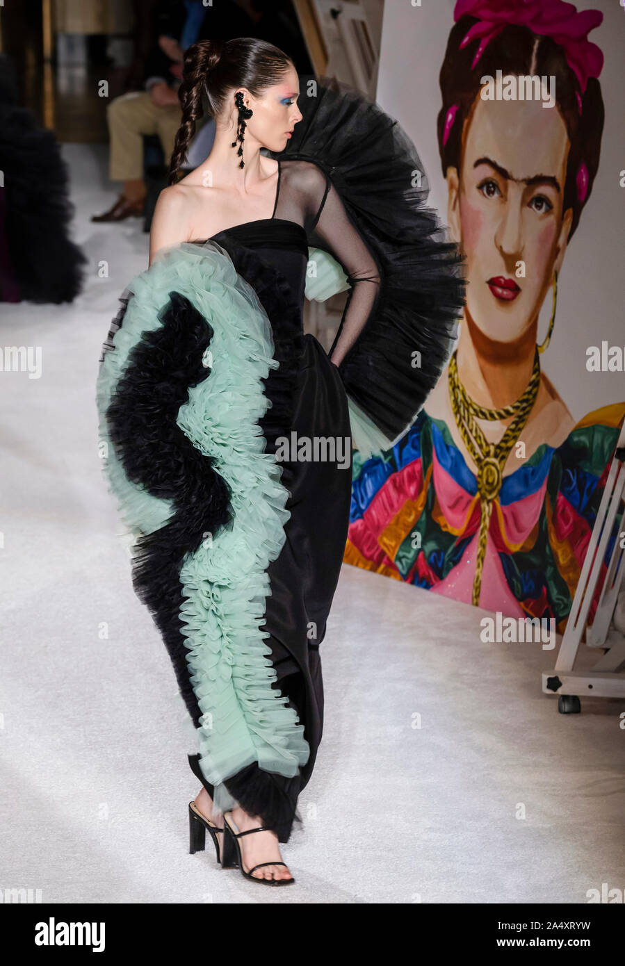New York, NY - Sept 07, 2019: Coco Rocha walks the runway at the ...
