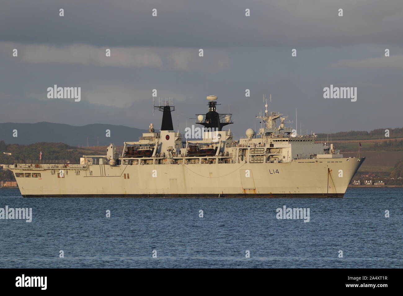 HMS Albion (L14), an Albion-class landing platform dock operated by the ...