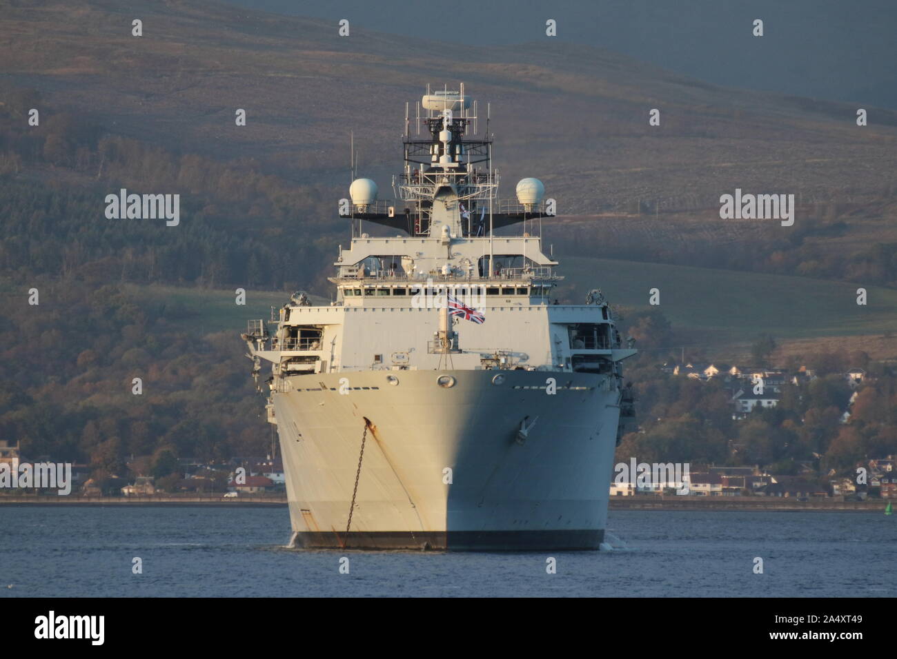 HMS Albion (L14), an Albion-class landing platform dock operated by the ...