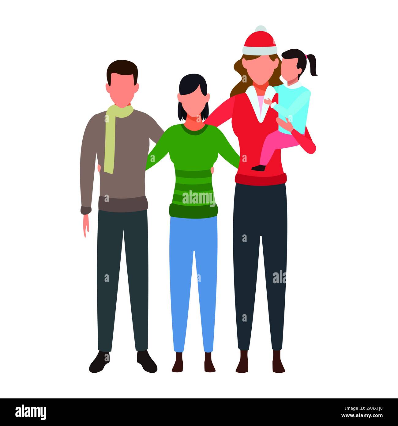 avatar friends and mother and kid Stock Vector Image & Art - Alamy