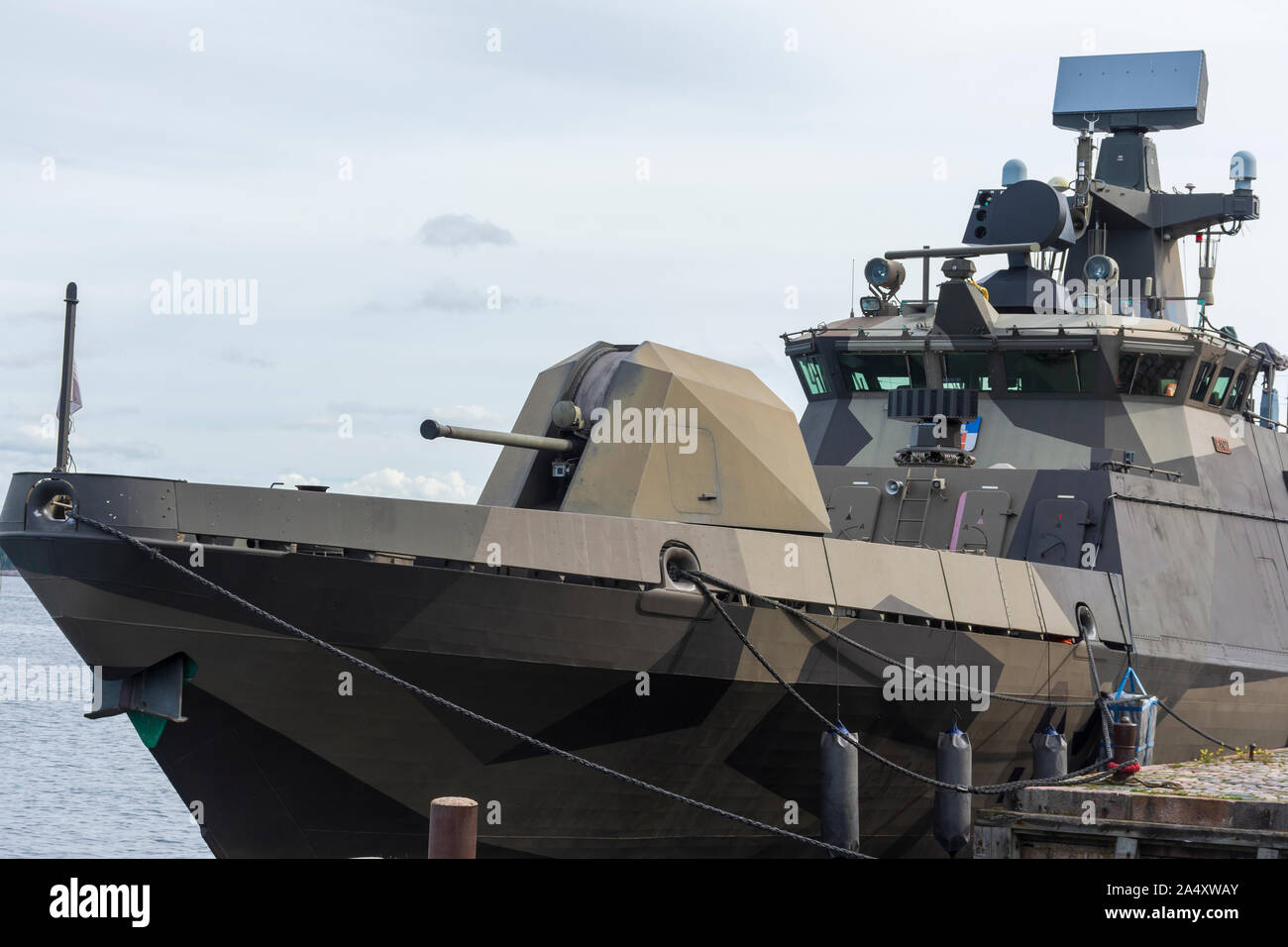Hanko missile boat, part of the Finnish Coastal Fleet, at Suomenlinna ...