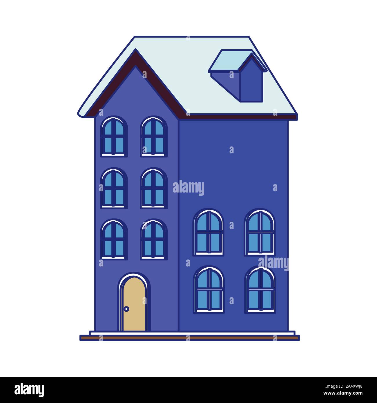 residential house icon, colorful design Stock Vector Image & Art - Alamy