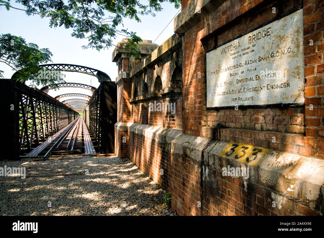 Victoria Bridge is a single track railway truss bridge located in Karai ...