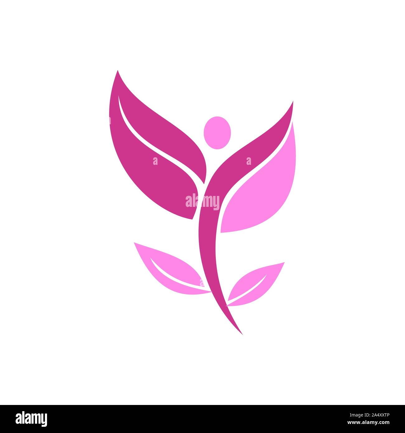 Nature spa logo Design Icon vector Template Isolated Stock Vector Image ...