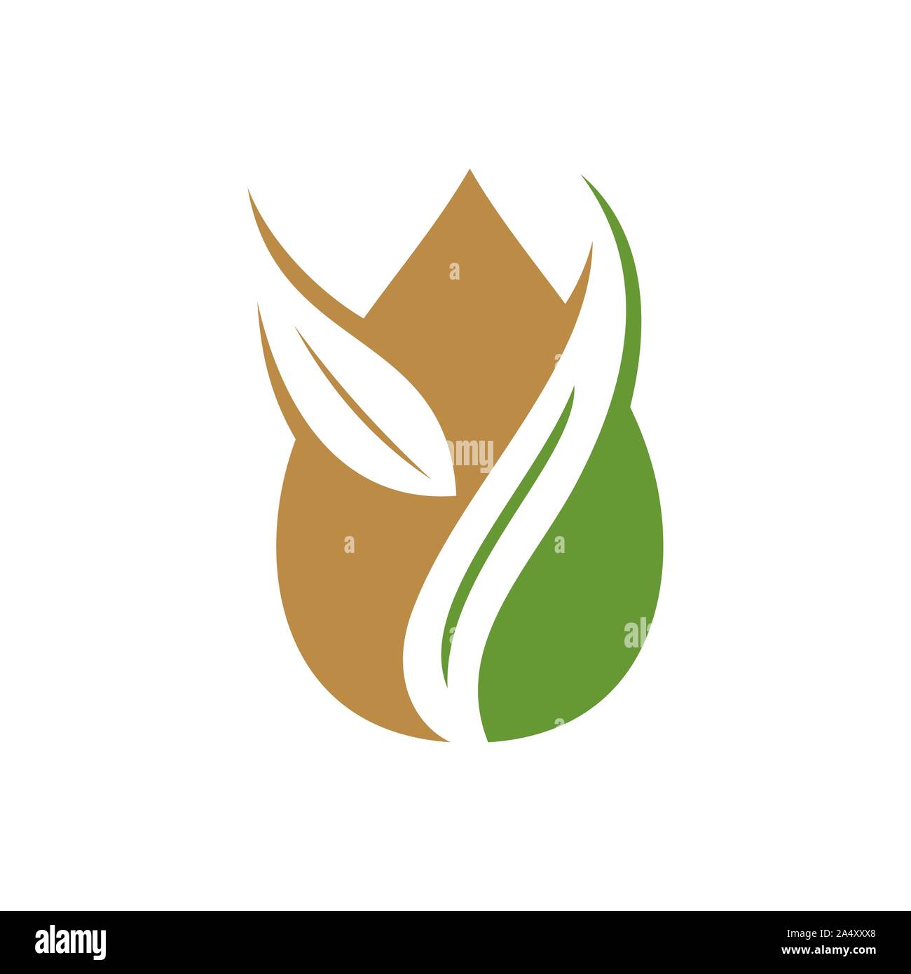 Nature spa logo Design Icon vector Template Isolated Stock Vector Image ...