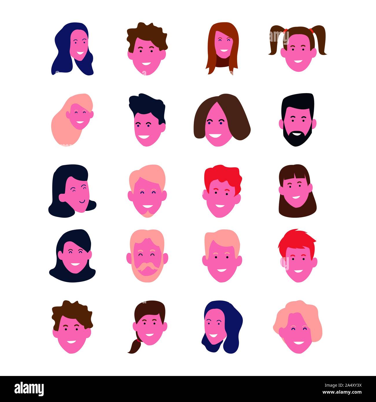 Boy head man male cartoon cloth hi-res stock photography and images - Alamy