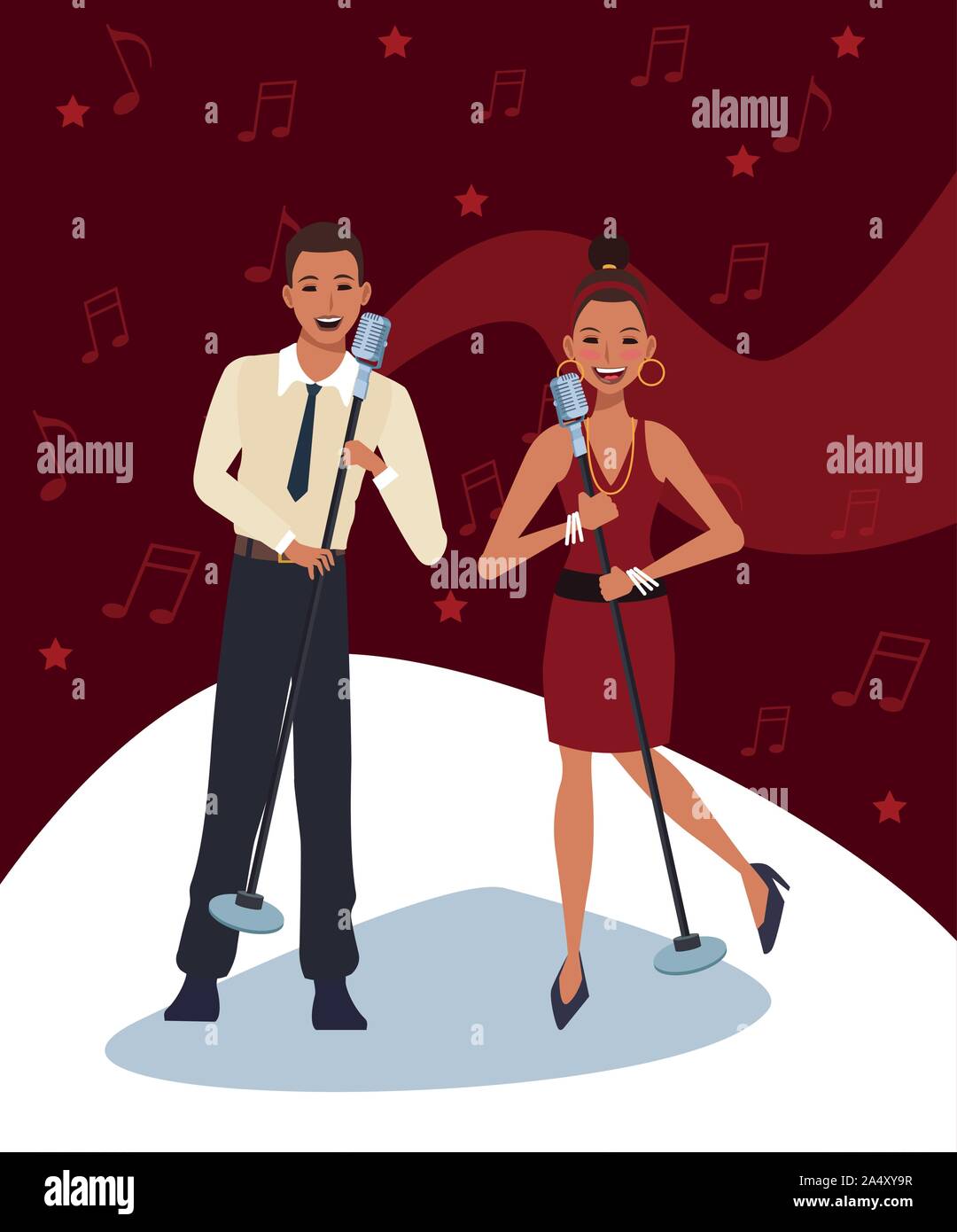 Jazz music singers, colorful design Stock Vector Image & Art - Alamy