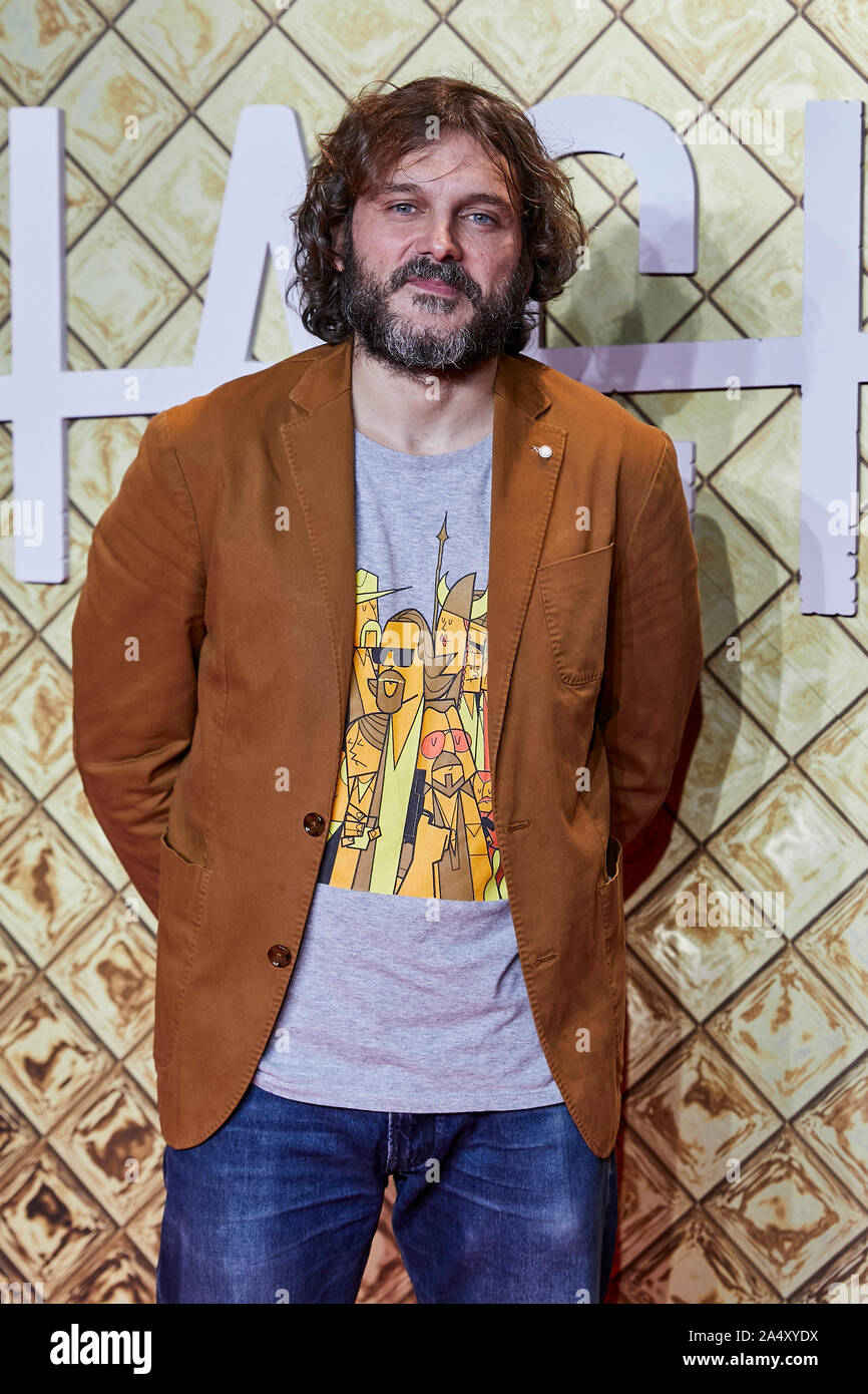 Madrid, Spain. 16th Oct, 2019. Salva Reina attends the HACHE Photocall ...
