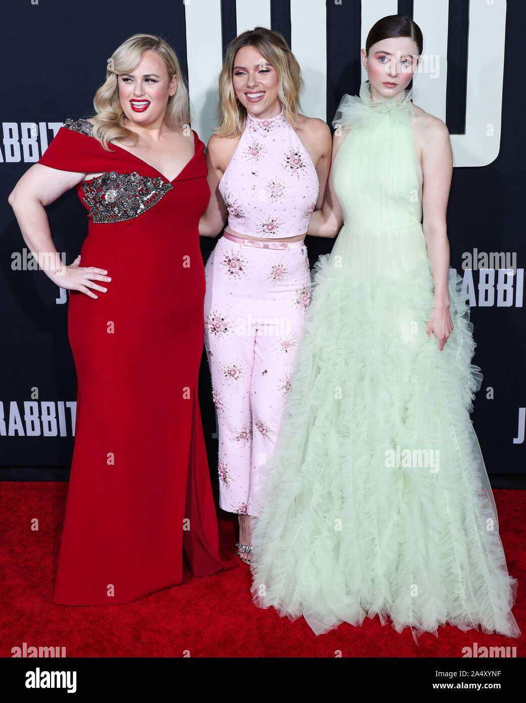 HOLLYWOOD, LOS ANGELES, CALIFORNIA, USA - OCTOBER 15: Actresses Rebel ...