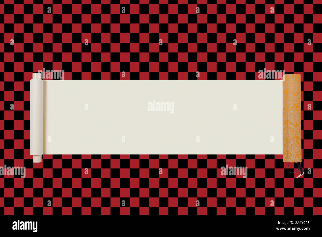 Unroll a scroll Stock Photo - Alamy