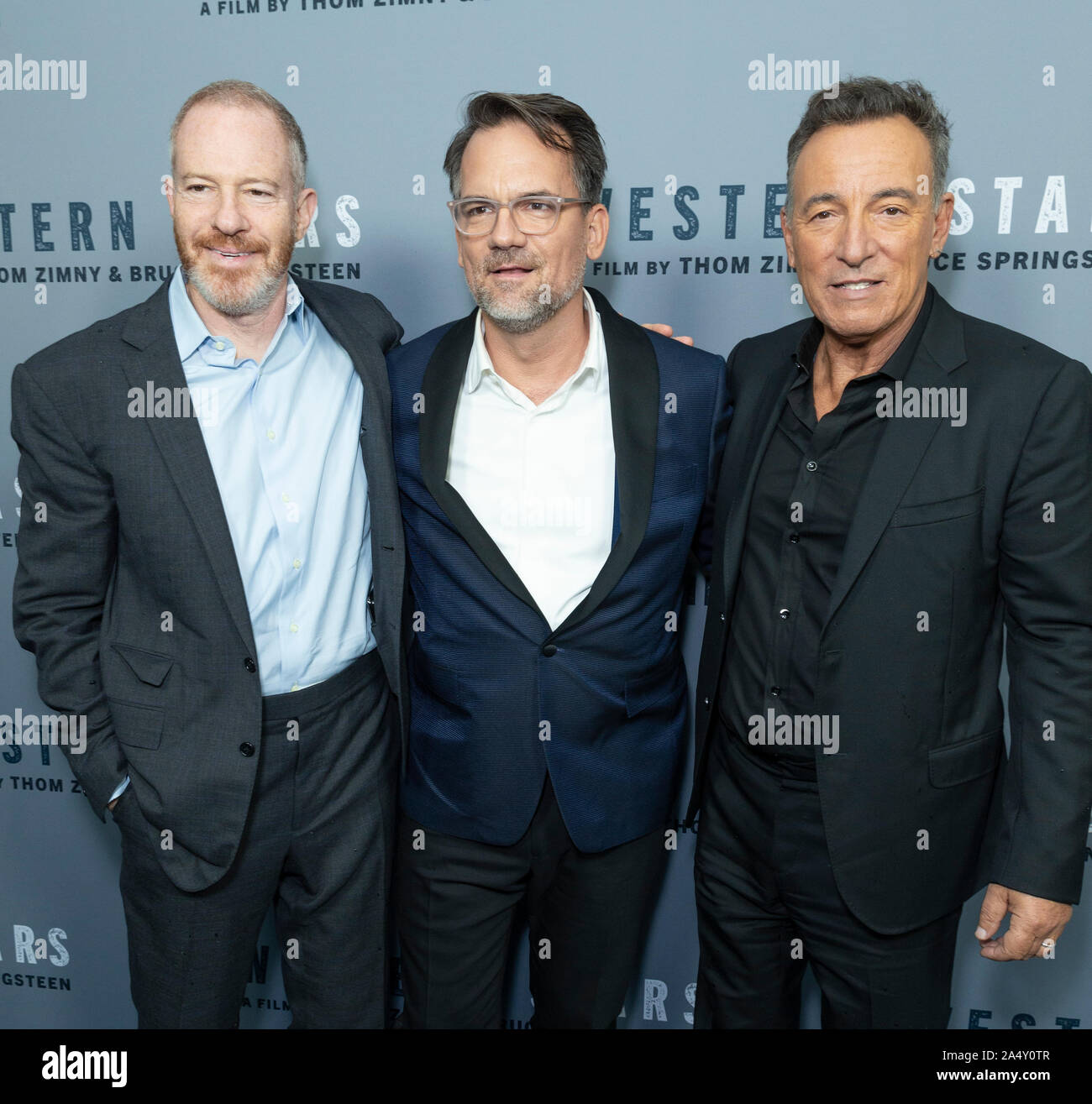 New York, NY - October 16, 2019: Toby Emmerich, Thom Zimny and Bruce ...