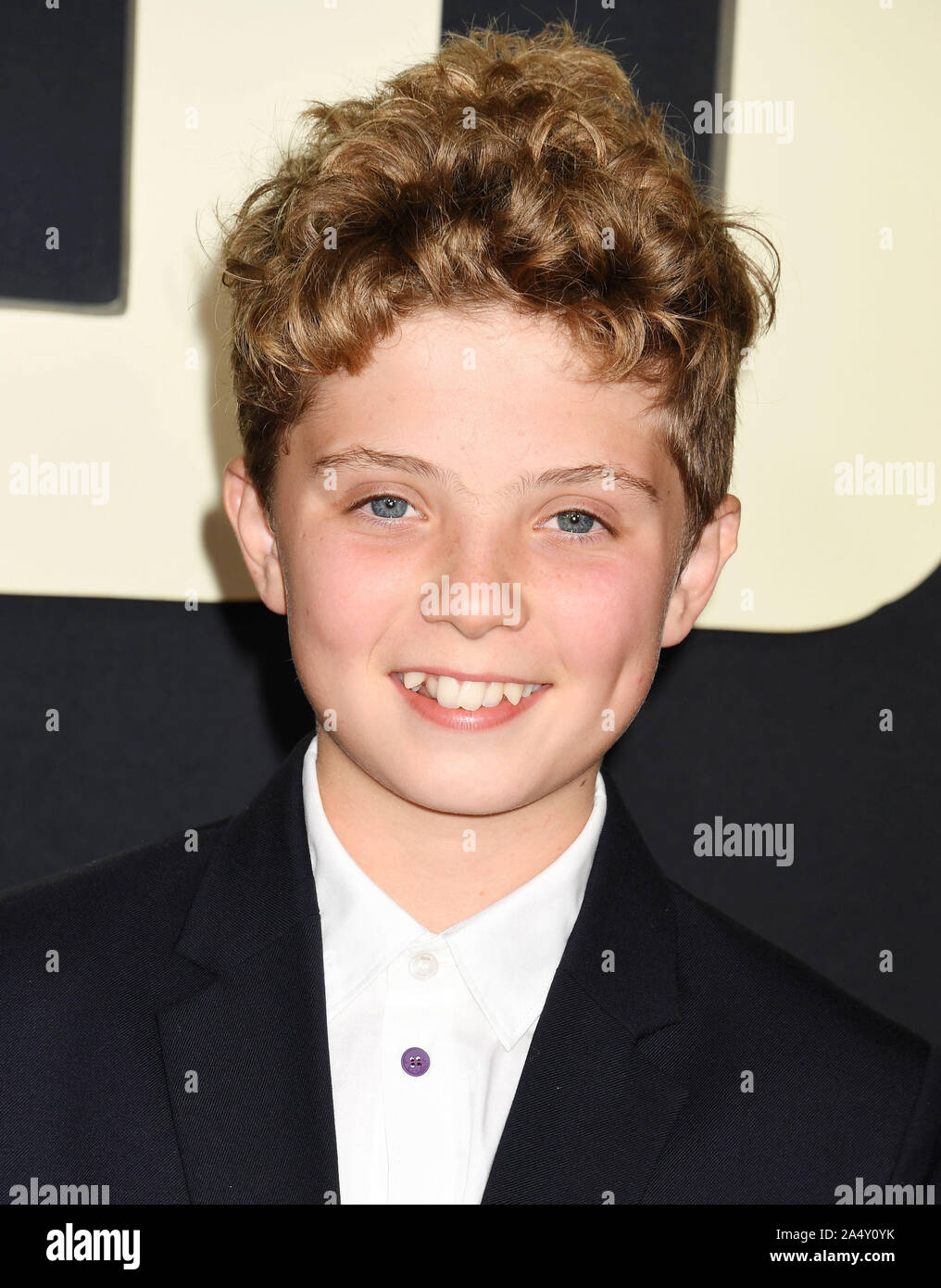 HOLLYWOOD, CA - OCTOBER 15: Roman Griffin Davis attends the premiere of ...