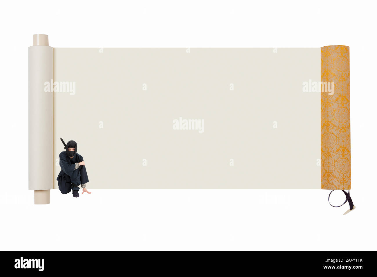 Scroll and Ninja Stock Photo - Alamy