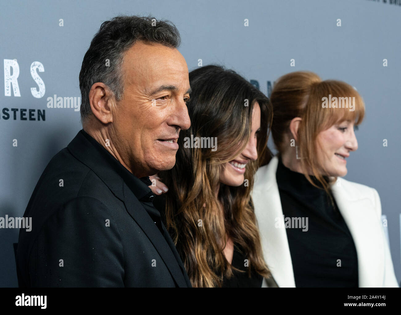 New York, NY - October 16, 2019: Bruce Springsteen, Jessica Springsteen ...