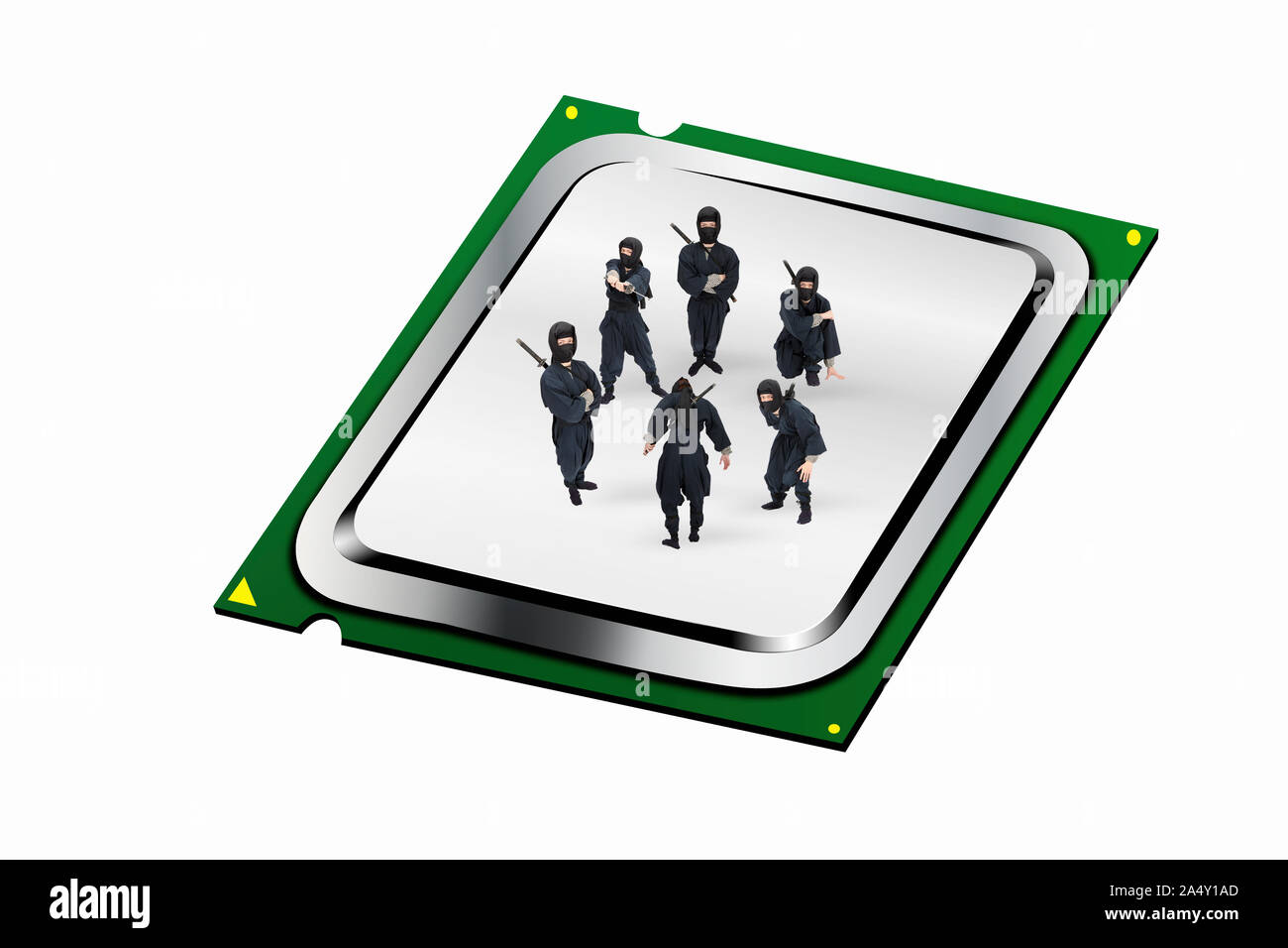 Ninja and board Stock Photo - Alamy