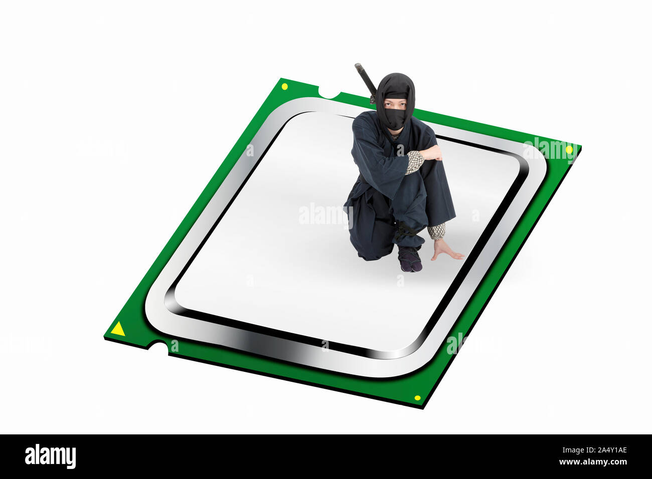 Ninja and board Stock Photo - Alamy