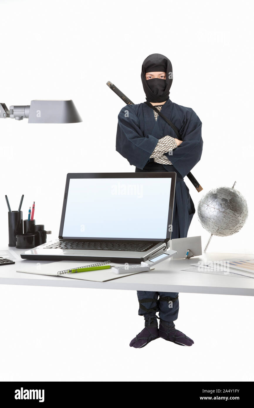 Ninja and PC Stock Photo - Alamy