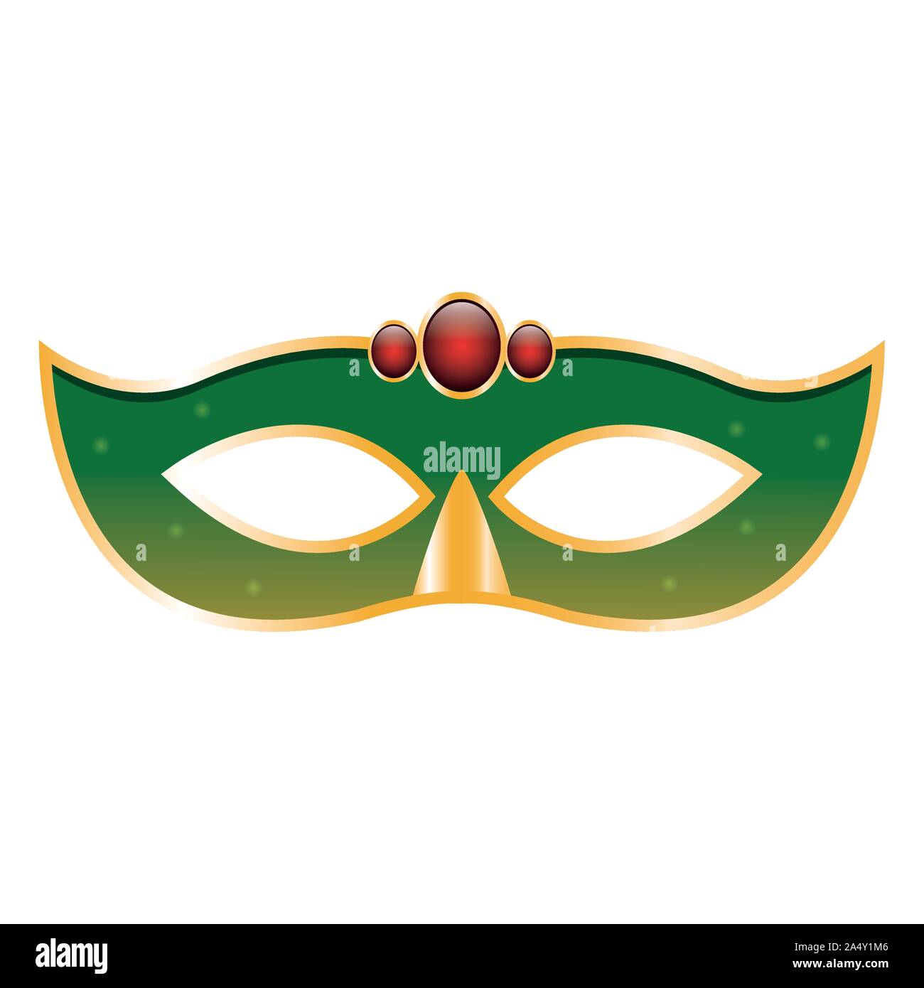Venice mask green background Stock Vector Images - Alamy