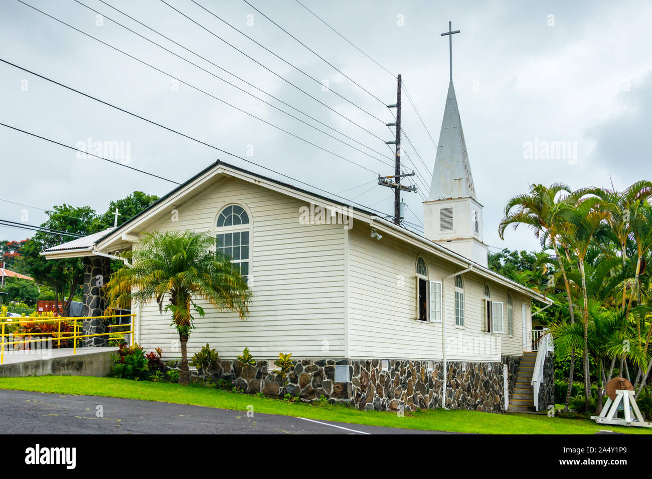 Hawai‘i, the Big Island, Immaculate Conception Church Stock Photo - Alamy