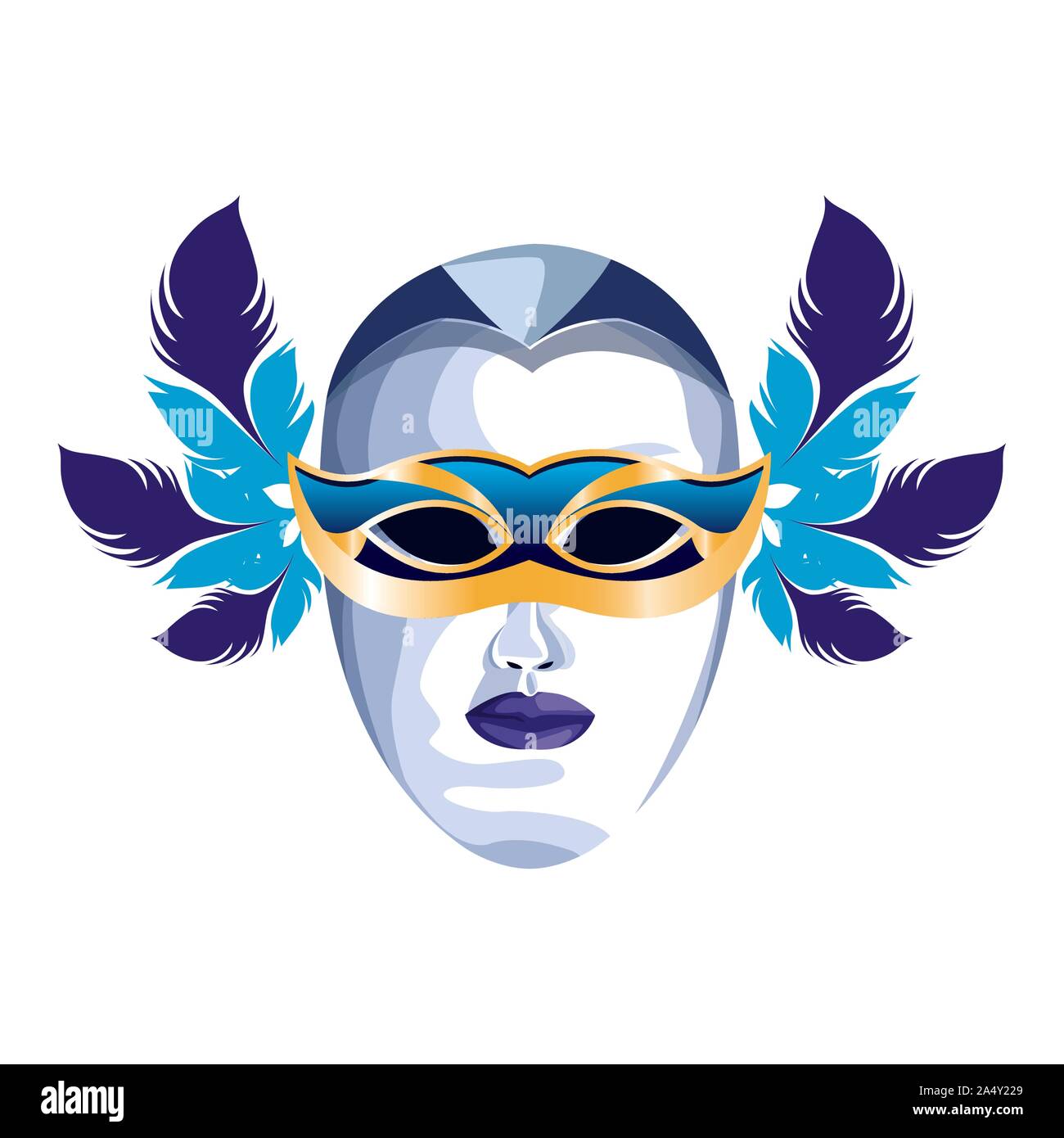 Masquerade mask icon, colorful flat design Stock Vector Image & Art - Alamy