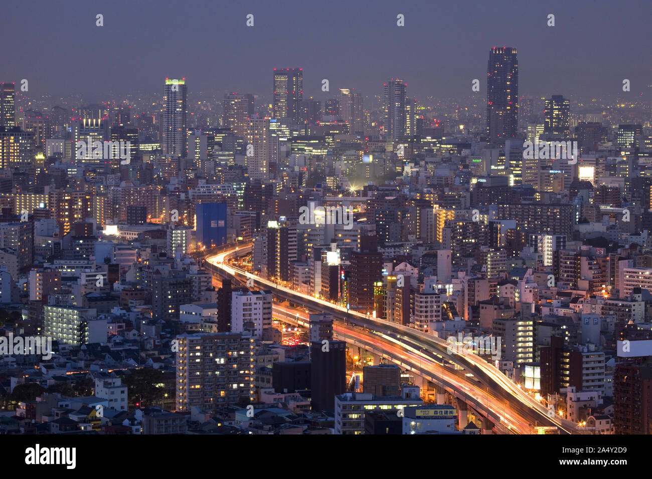 Urban night view Stock Photo - Alamy