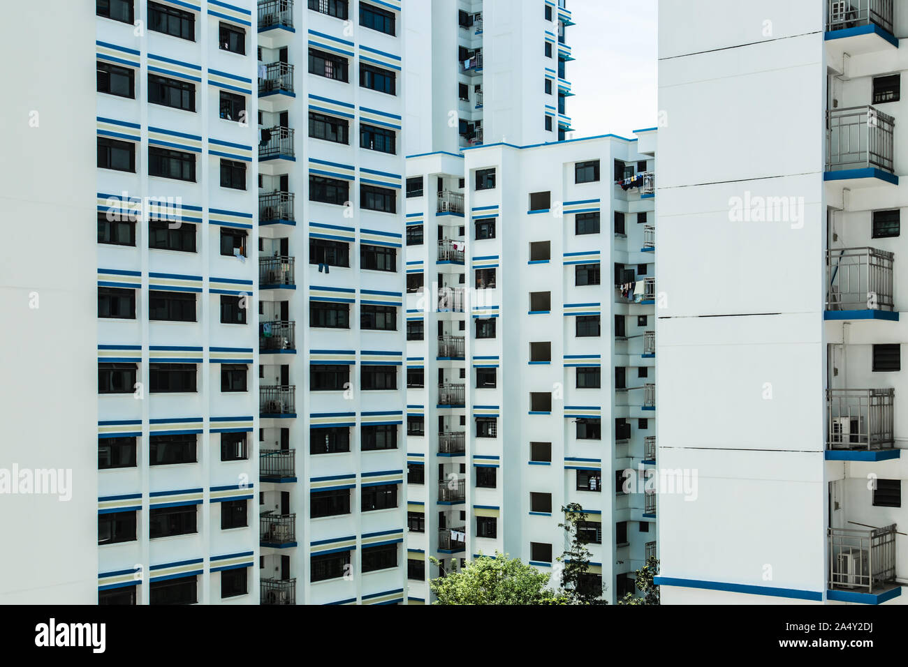 Singapore-17 OCT 2017: Singapore HDB residential building area aerial ...