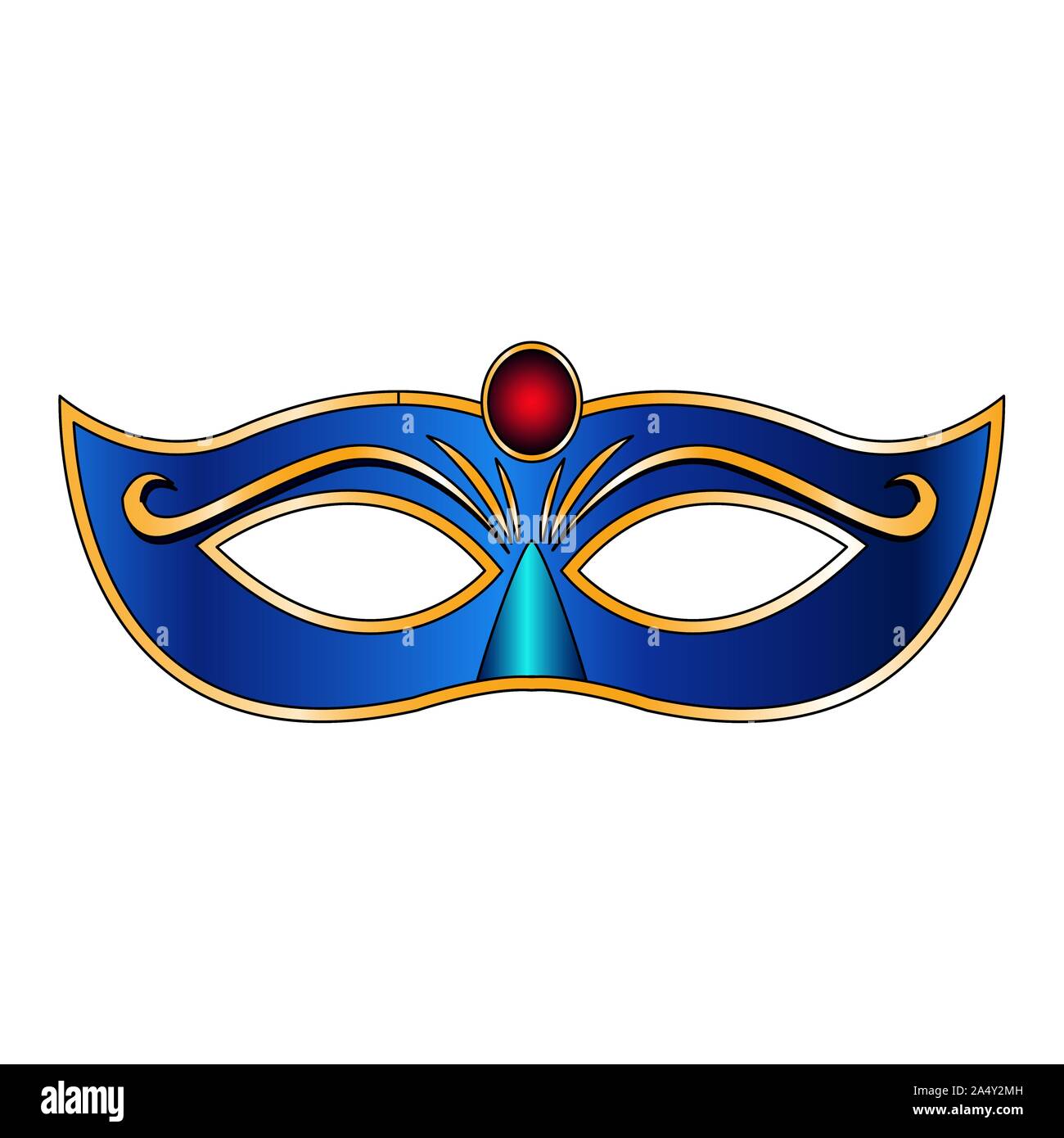 carnival mask icon, colorful flat design Stock Vector Image & Art - Alamy