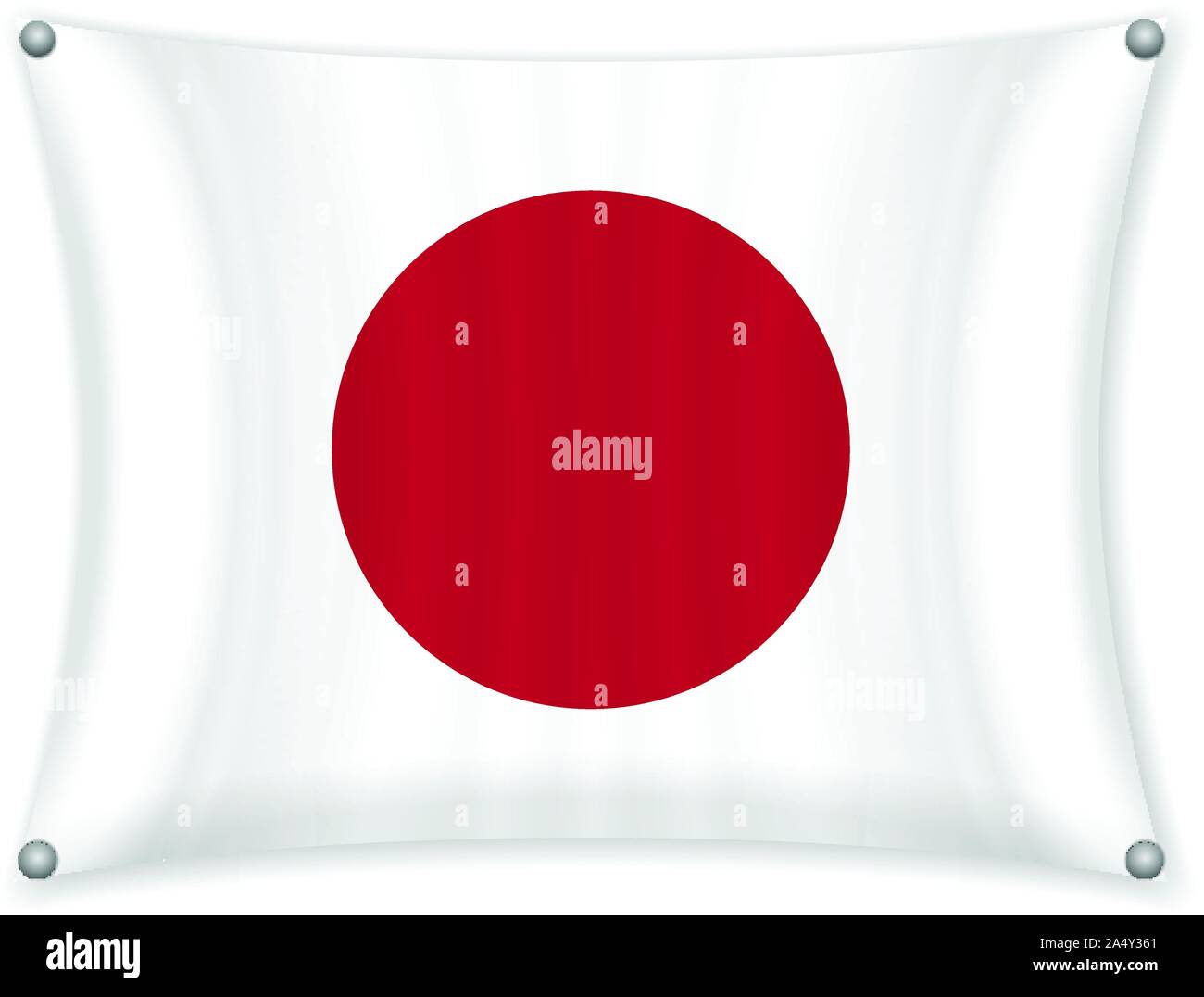 Japan flag waving Cut Out Stock Images & Pictures - Alamy