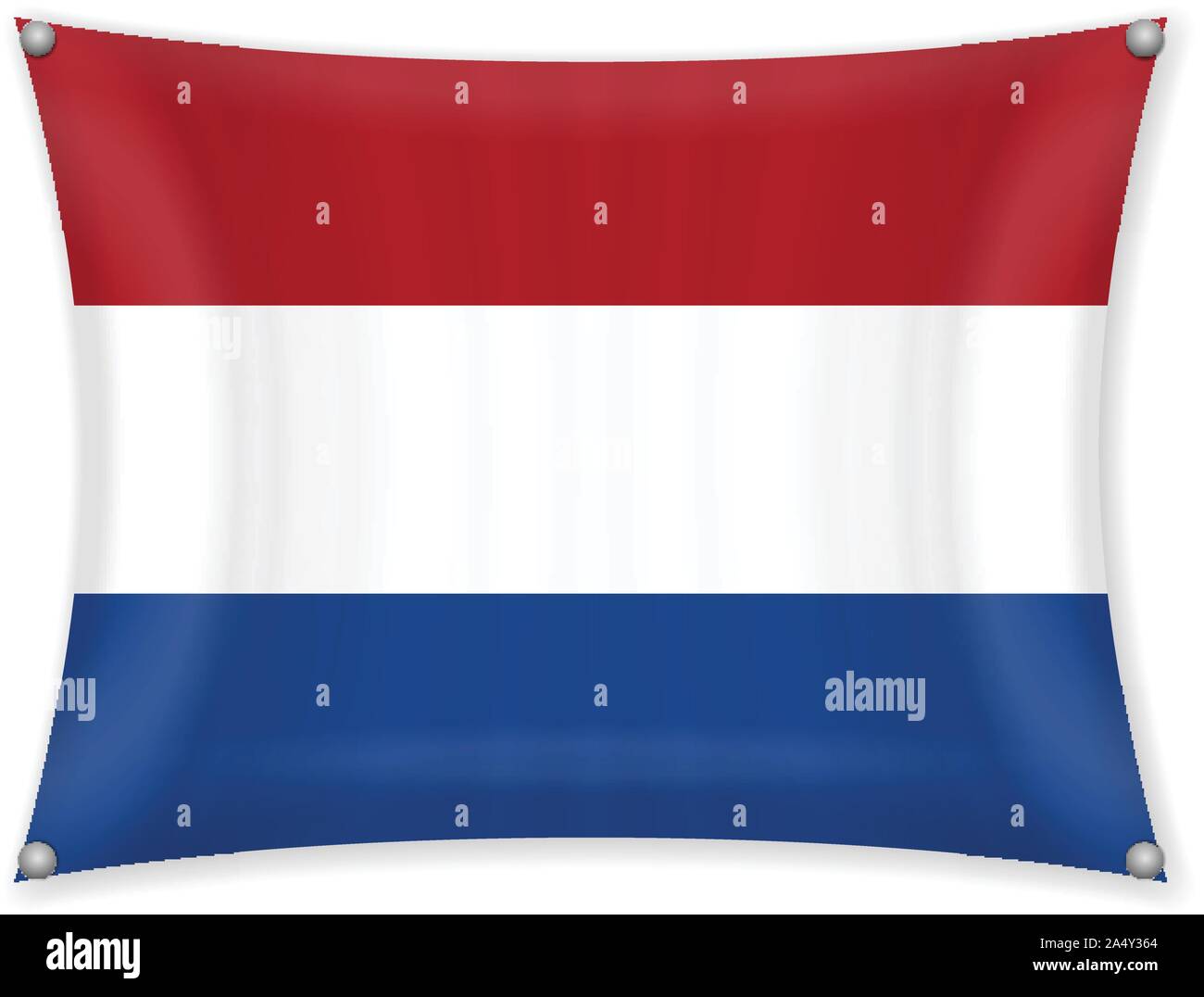Waving Netherlands flag on a white background Stock Vector Image & Art ...