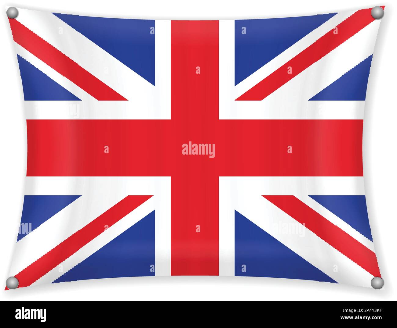 Waving a british flag Cut Out Stock Images & Pictures - Alamy