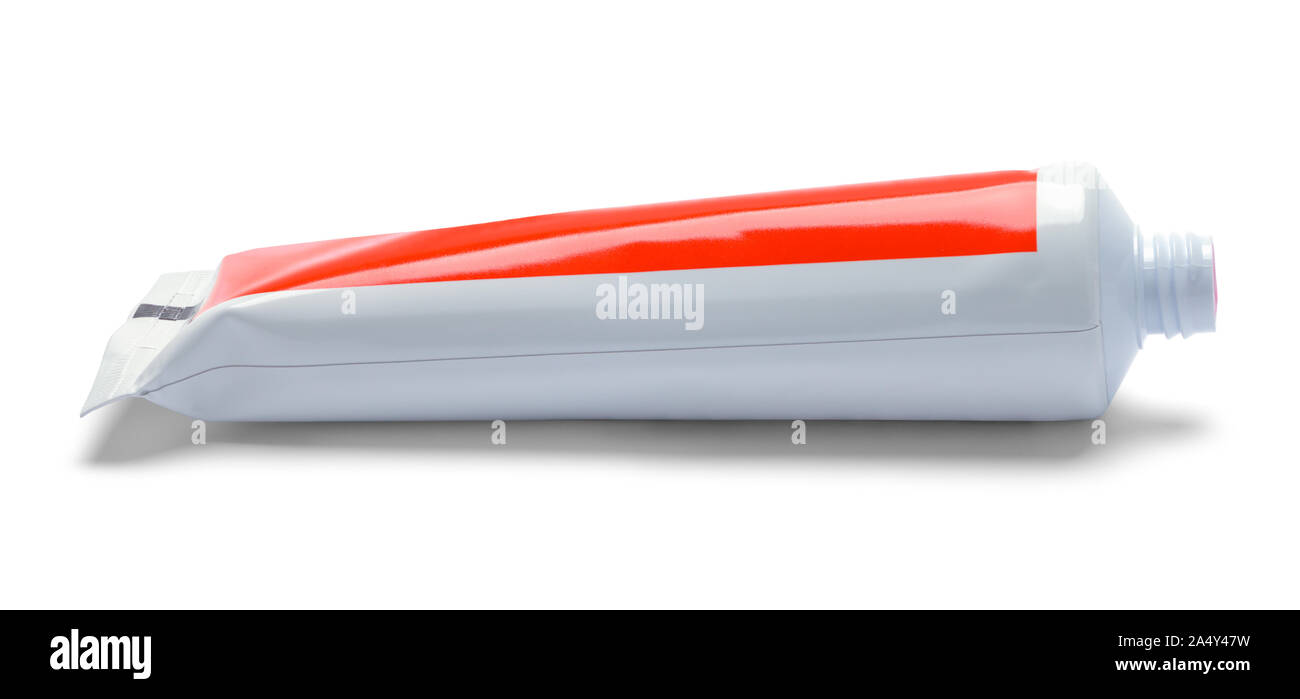 Toothpaste Tube Side View Isolated on White Stock Photo - Alamy