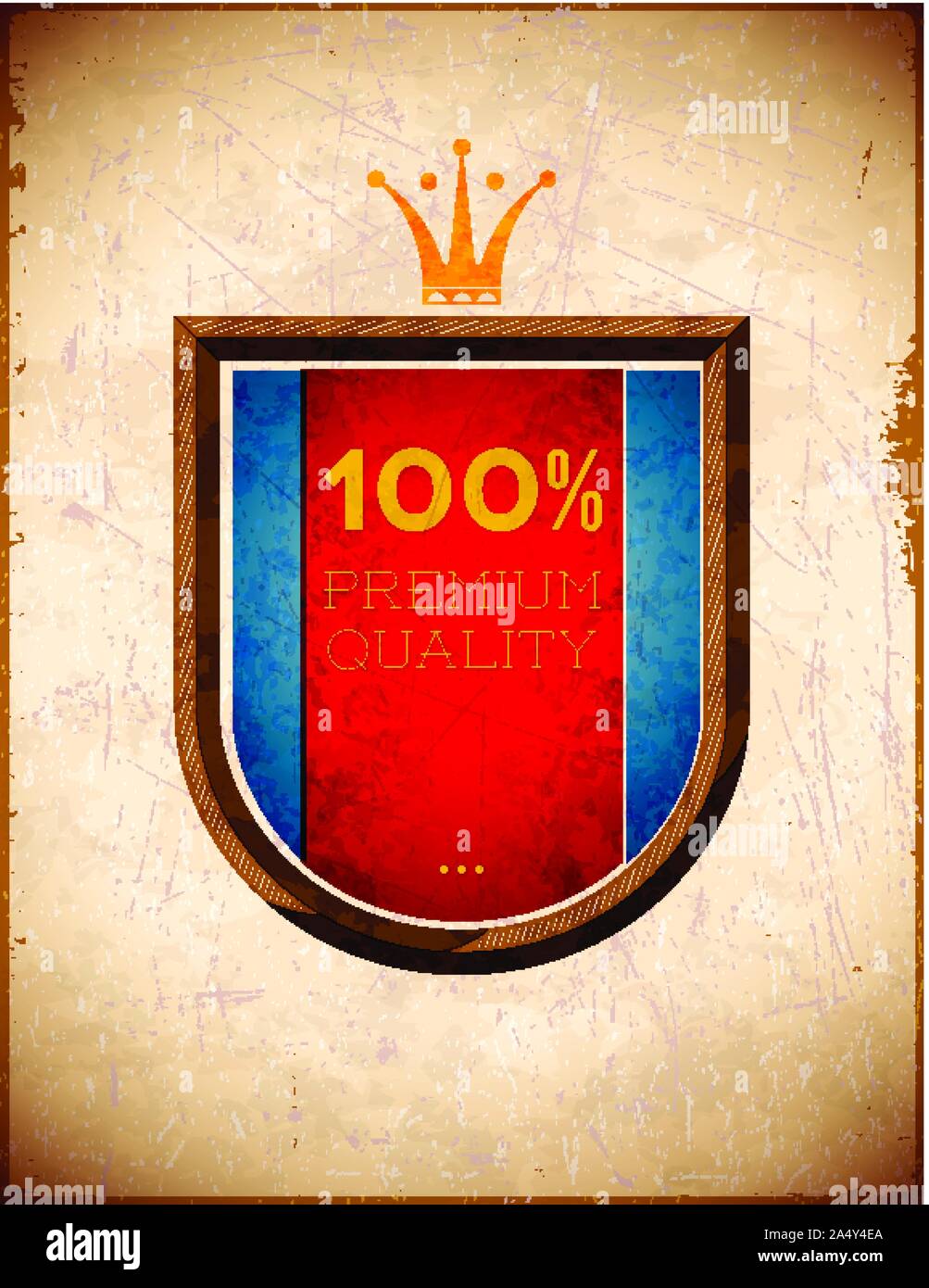 Premium quality shield label Stock Vector Image & Art - Alamy